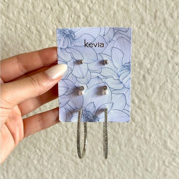 Kevia | Jewelry | Kevia Ivy Three Piece Earring Set | Poshmark